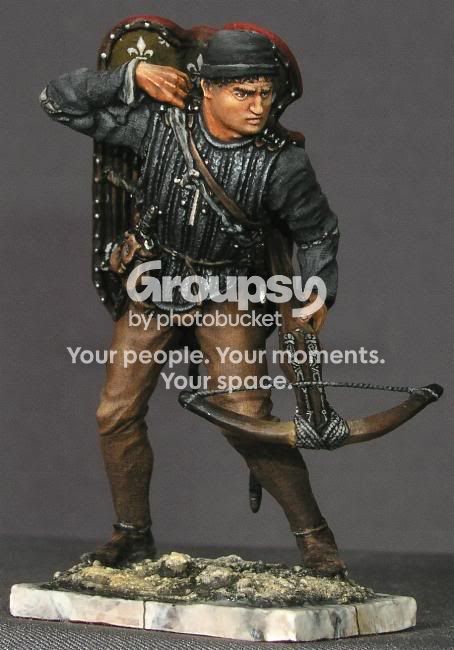 Genoese Crossbowman, Period of the Battle of Crecy; 1346 | planetFigure ...